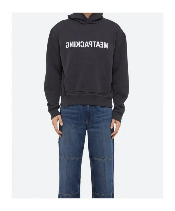 Helmut Lang Meatpacking Hoodie With Logo Detail