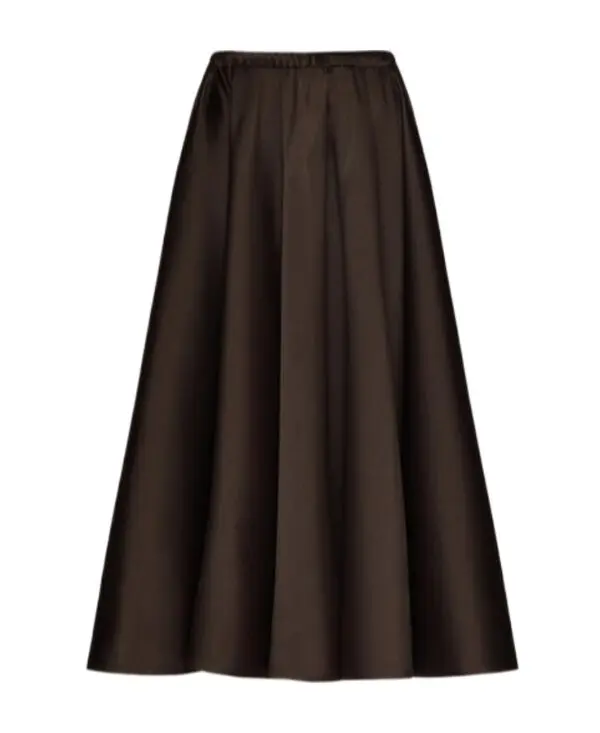 Valentino Garavani High Waisted Pleated Midi Skirt