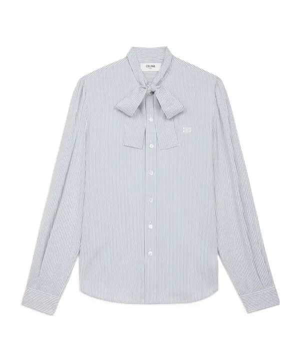 Celine Lavalliere Mia Shirt In Striped Silk - No