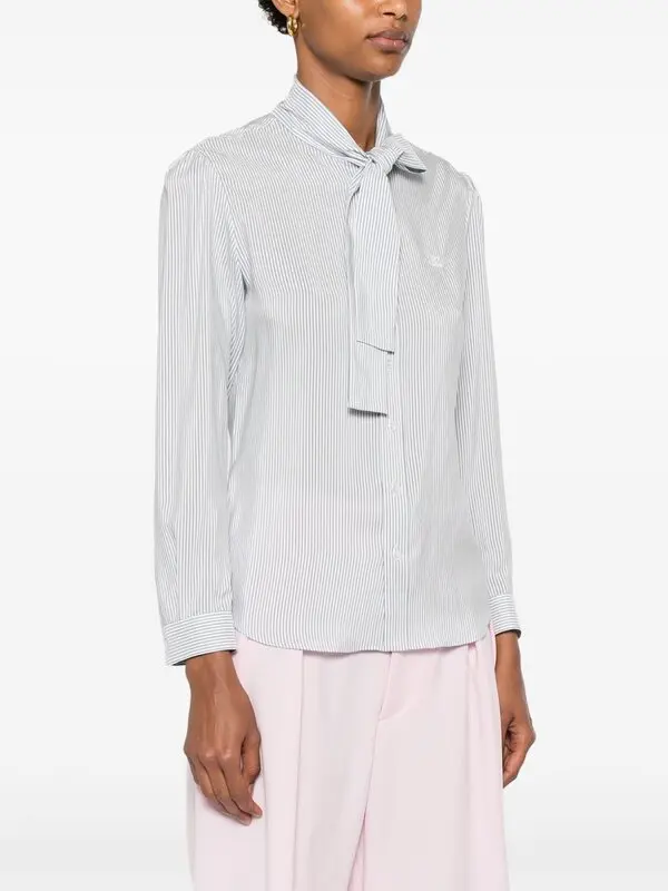 Celine Lavalliere Mia Shirt In Striped Silk