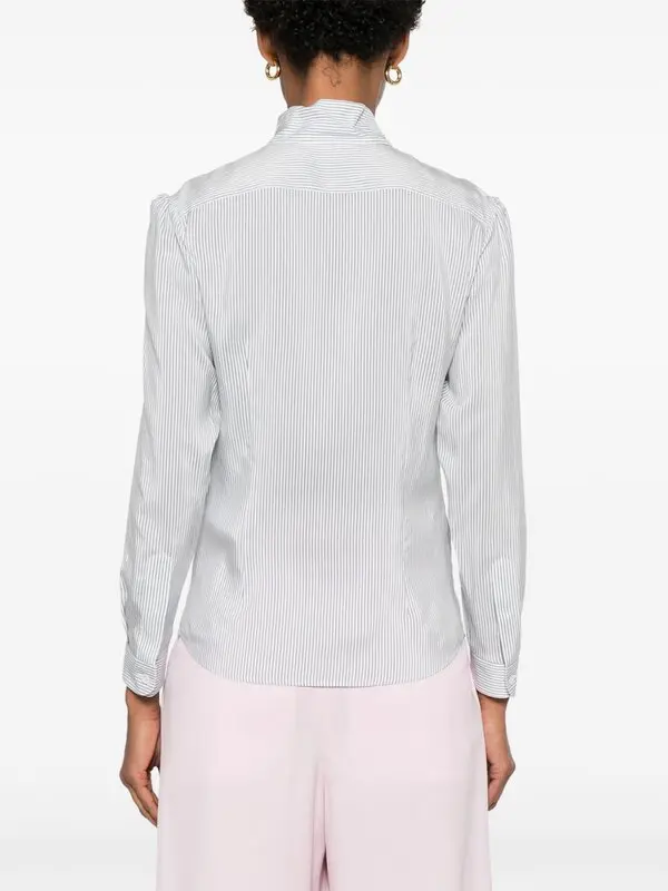 Celine Lavalliere Mia Shirt In Striped Silk
