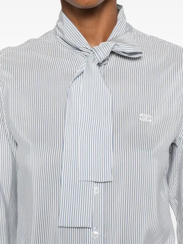 Celine Lavalliere Mia Shirt In Striped Silk