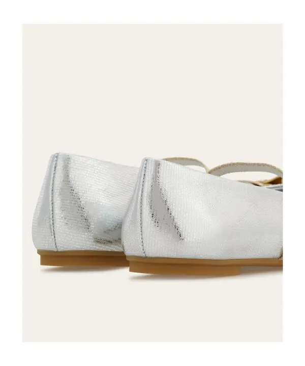 FERRAGAMO Vara Bow Ballet Flats - Silver