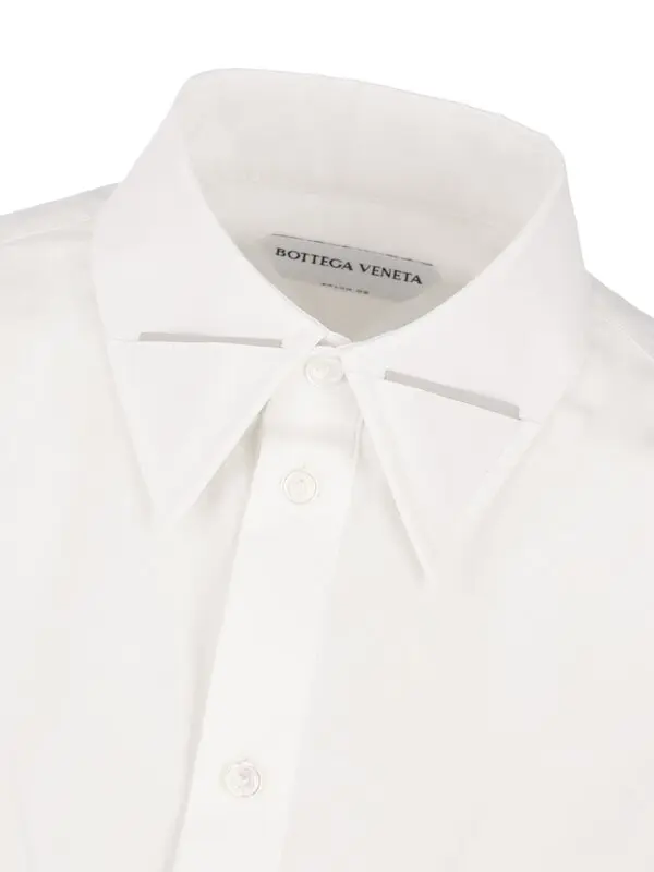 Bottega Veneta Embellished Collar Long-sleeved Shirt