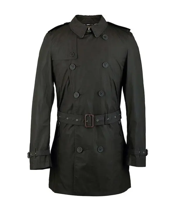 Burberry Double-breasted Trench Coat - Black