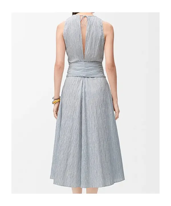 Loewe Striped Asymmetric Hem Dress