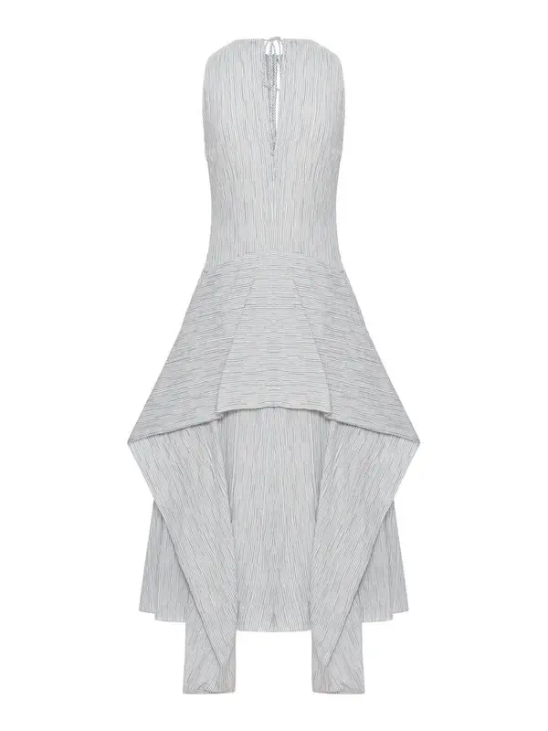 Loewe Striped Asymmetric Hem Dress