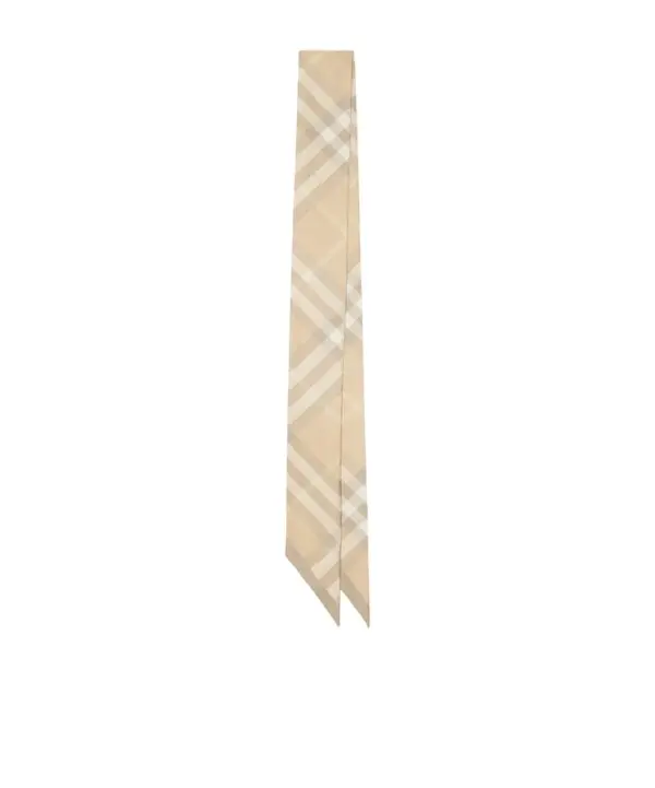 Burberry Nova Checked Scarf - Flax