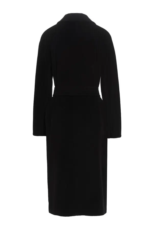 Max Mara Madame Double-breasted Coat - Black