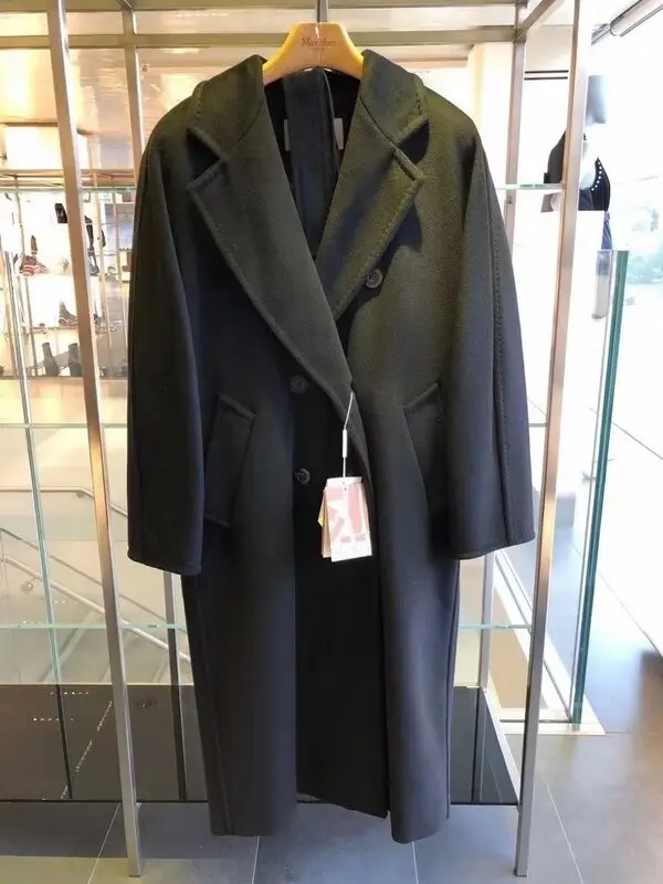 Max Mara Madame Double-breasted Coat - Black