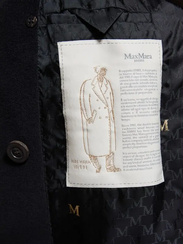 Max Mara Madame Double-breasted Coat - Black