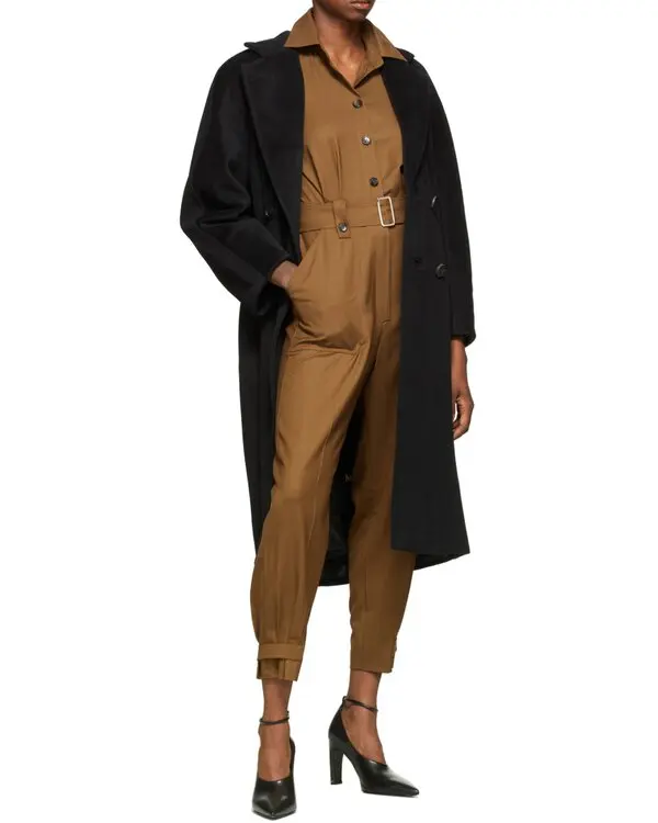 Max Mara Madame Double-breasted Coat - Black