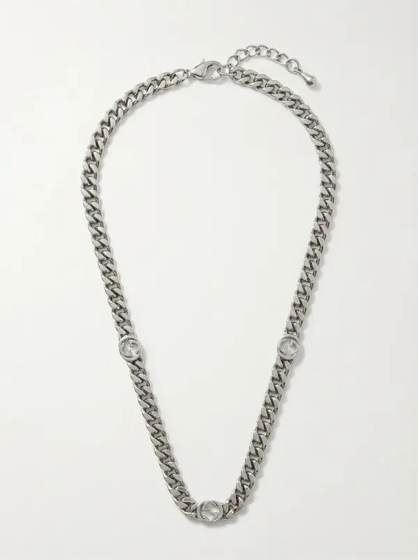 Gucci Interlocking G Necklace - Silver