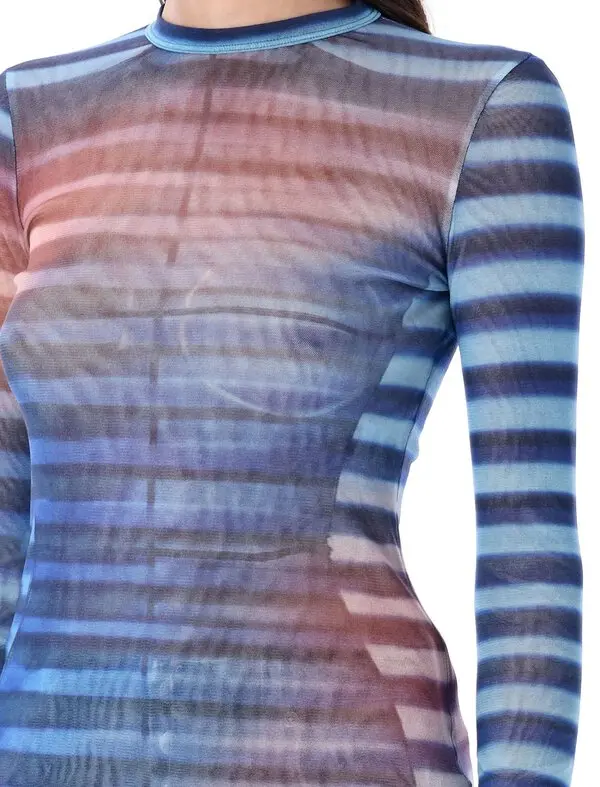 JEAN PAUL GAULTIER Air" Print Long Sleeve Top