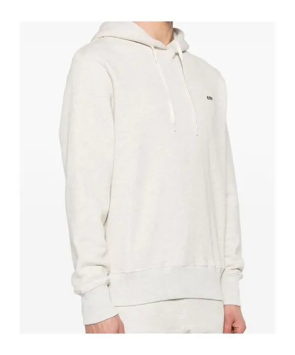 AUTRY Logo Embroidered Drawstring Hoodie - Grey