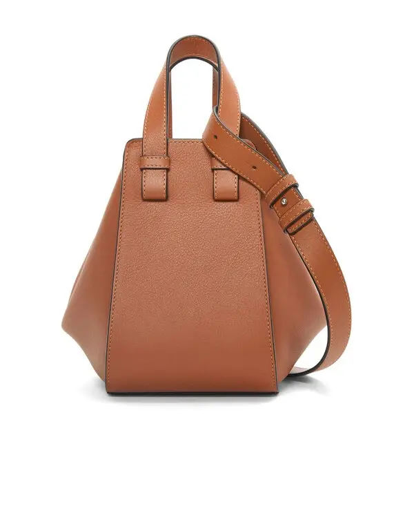 Loewe Hammock Logo Embossed Shoulder Bag - Tan