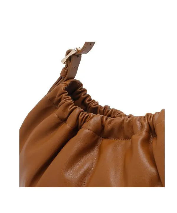 A.p.c. Ruched Logo Detailed Handbag - Brown