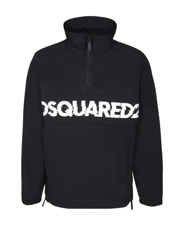 Dsquared2 Logo High Neck Zip-up Jacket