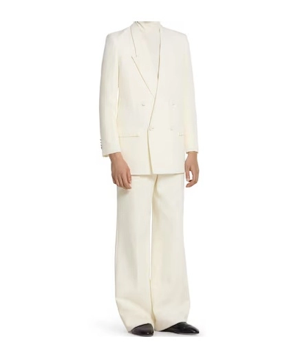 Gucci Double-breasted Peak Lapel Technical Panama Jacket