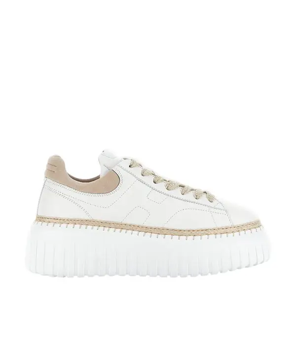 Hogan Platform Lace-up Sneakers - White