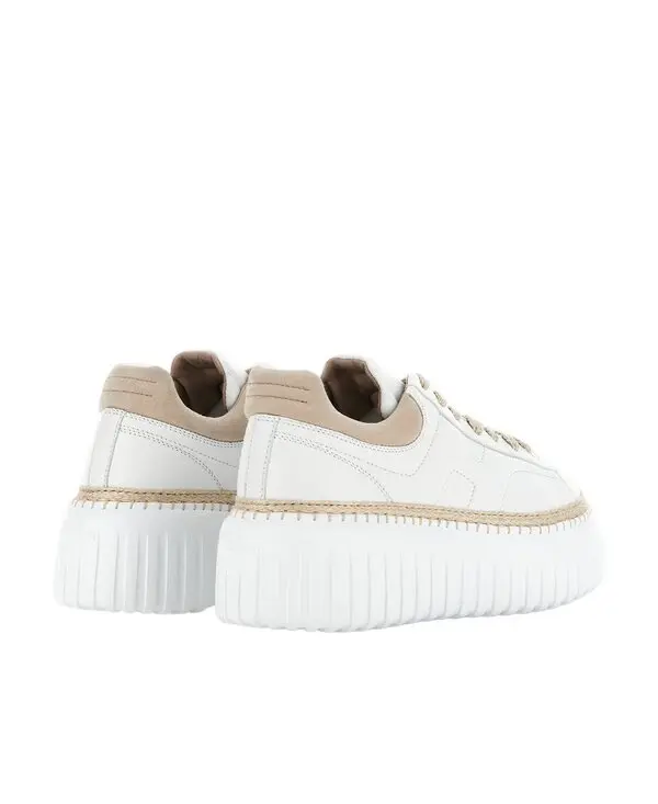 Hogan Platform Lace-up Sneakers - White