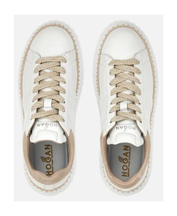 Hogan Platform Lace-up Sneakers - White