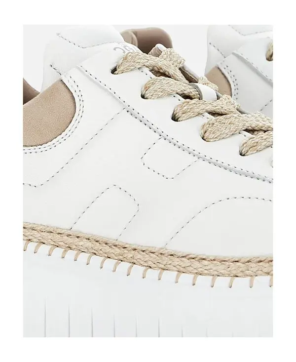 Hogan Platform Lace-up Sneakers - White