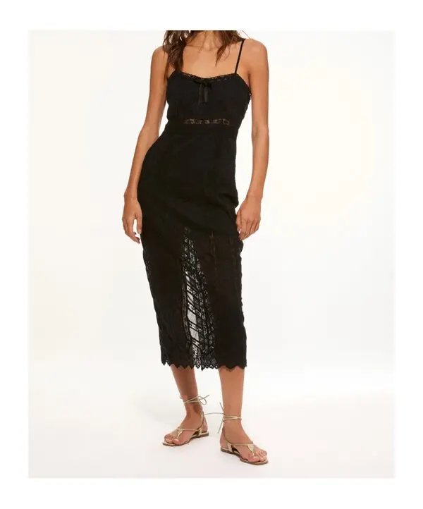 LoveShackFancy Celadine Lace Midi Dress