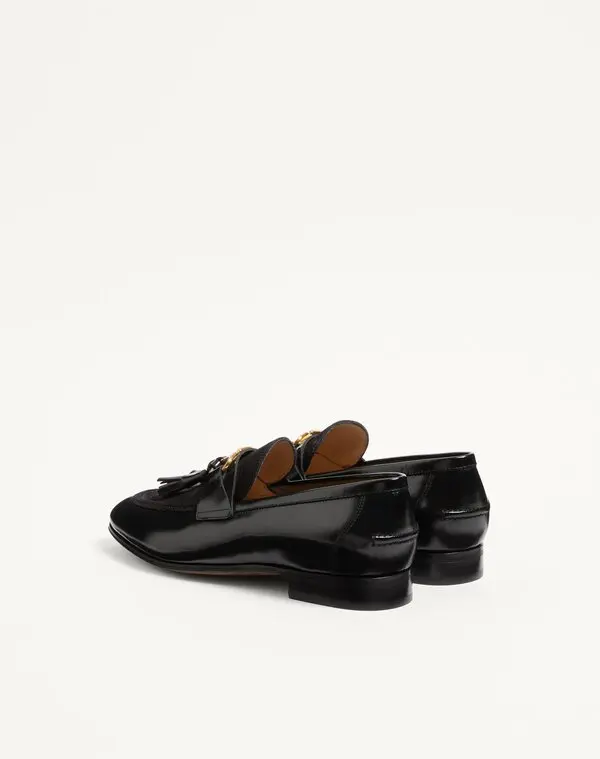 Valentino Garavani Vlogo Tassel Detail Loafers - Black