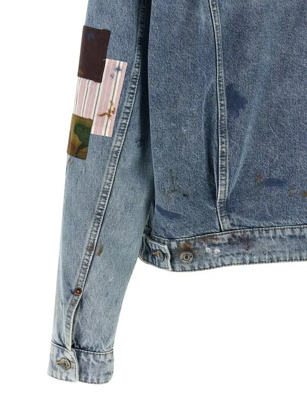 Dsquared2 Rebel Patchwork Denim Jacket