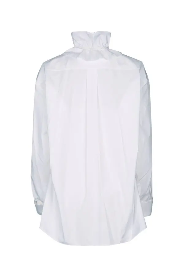 Dior Popeline Shirt With Ruffle Detail
