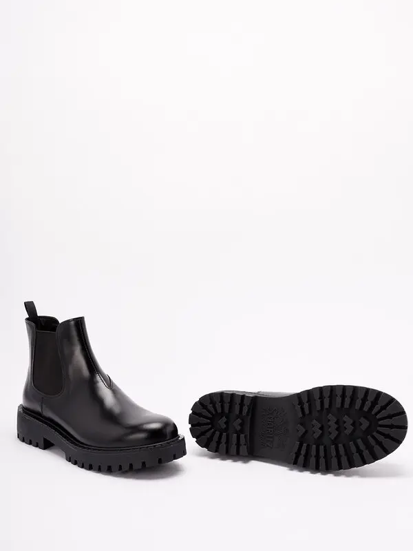 Prada Slip-on Ankle Boots With Block Heel