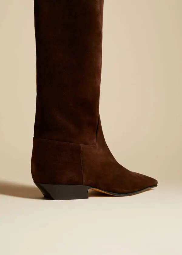 Khaite The Marfa Classic Flat Knee High Boots