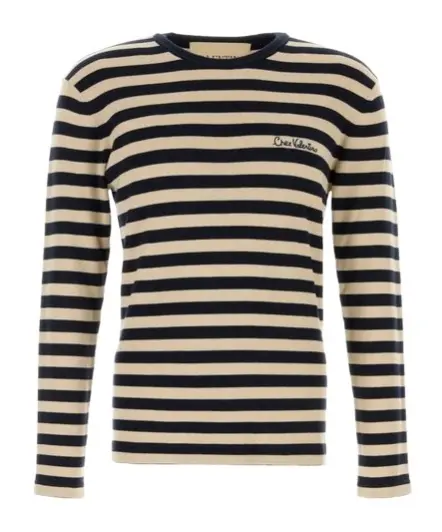 Valentino Garavani Striped Knitted Jumper - Black