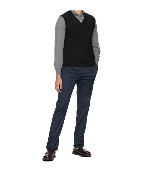 Brunello Cucinelli Pleated Straight-leg Trousers - Navy Blue
