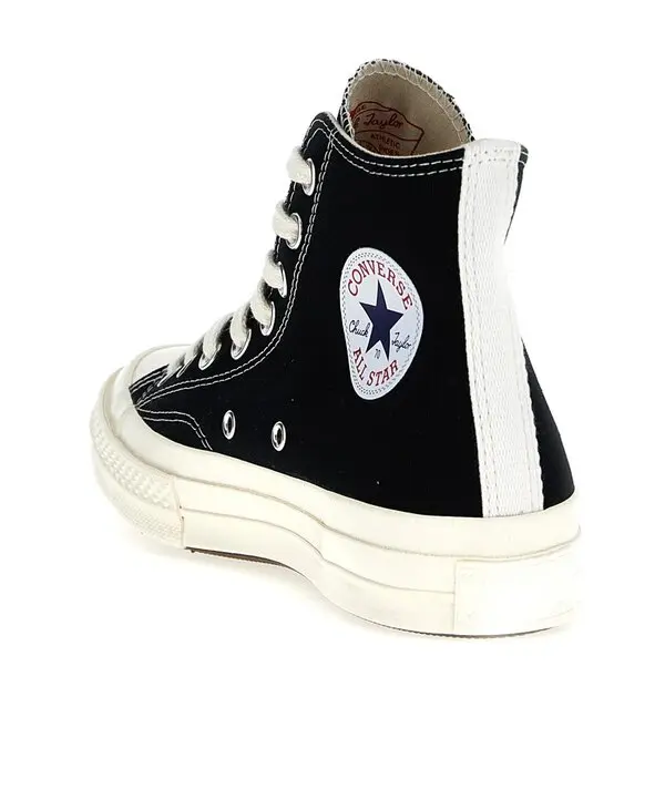 Play Comme Des Garcon High Top Sneakers - Black