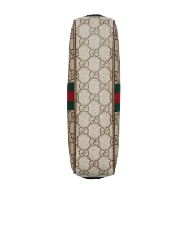 Gucci Web Striped Toiletry Case - Nude