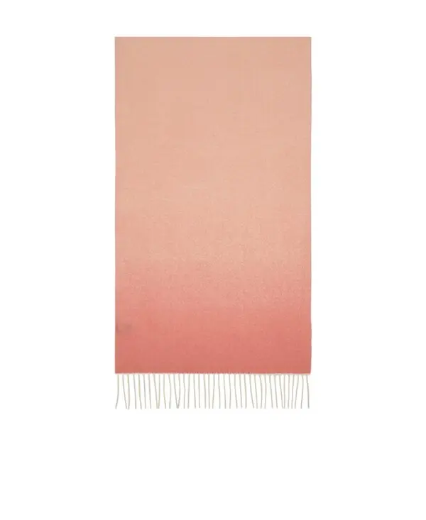 FERRAGAMO Ombr-effect Fringed Scarf - Pink