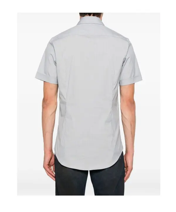 VIVIENNE WESTWOOD Orb-embroidered Short-sleeve Shirt - Gray