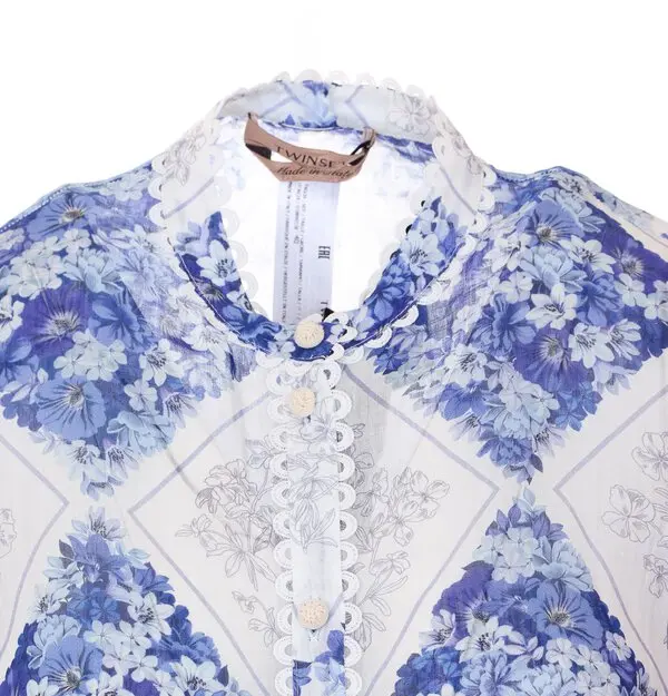 TWINSET Floral Print Crewneck Shirt