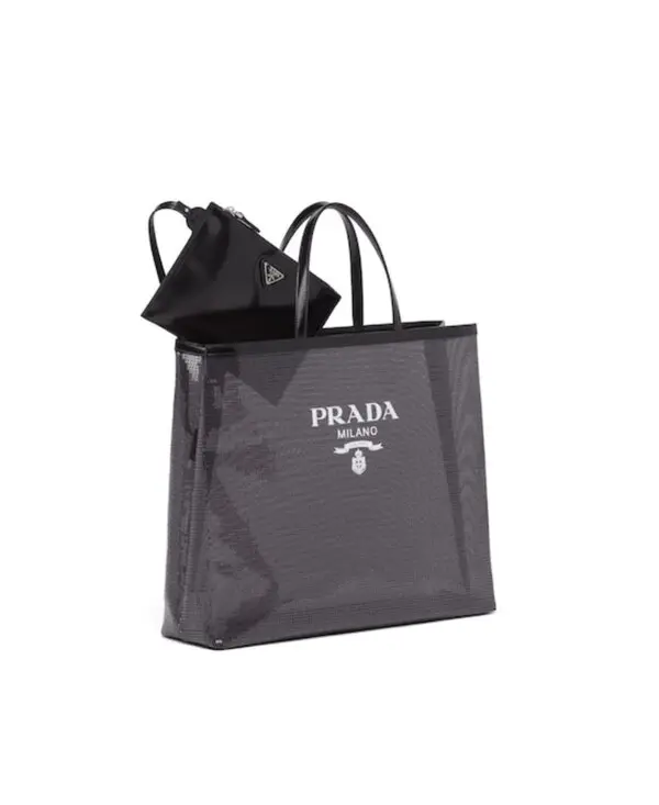 Prada Sequined Mesh Tote Bag