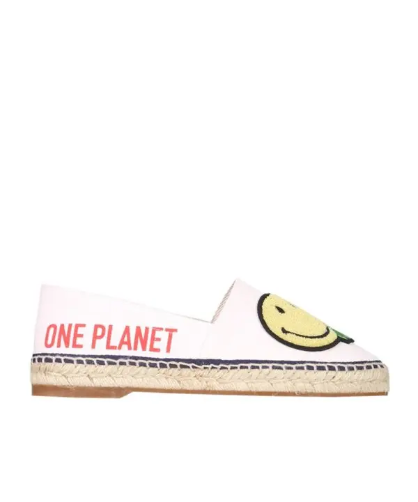 Dsquared2 Smiley Face Patch Espadrilles - Pink