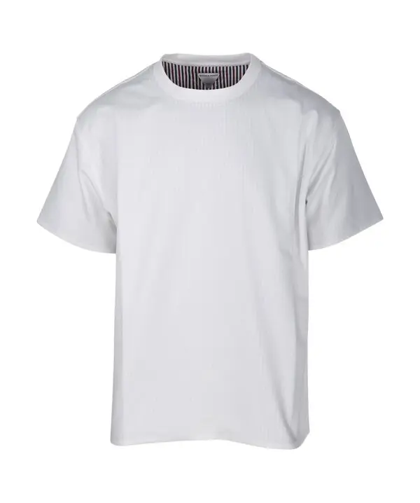 Bottega Veneta Double Layer Striped Crewneck T-shirt - White
