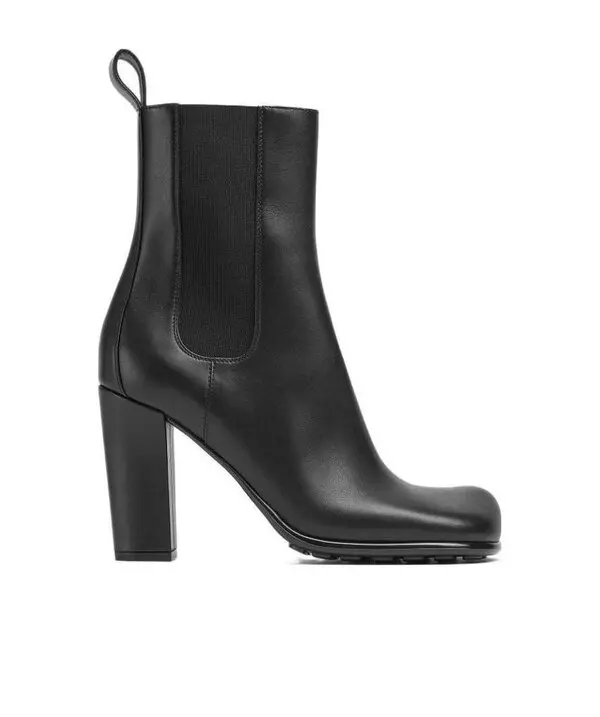 Bottega Veneta Strom Heeled Chelsea Boots - Black