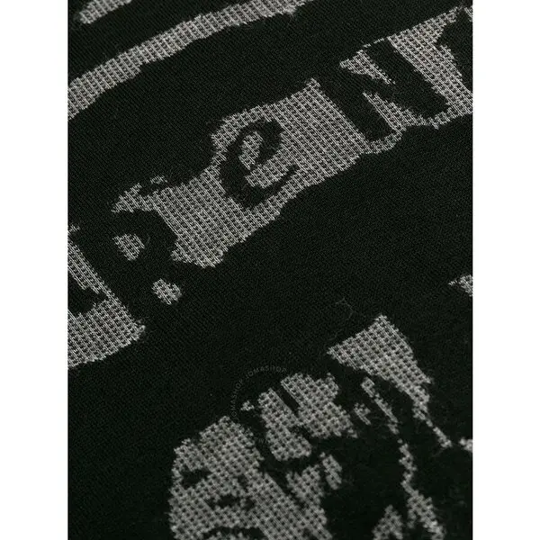 Saint Laurent Jacquard Logo Crewneck T-shirt