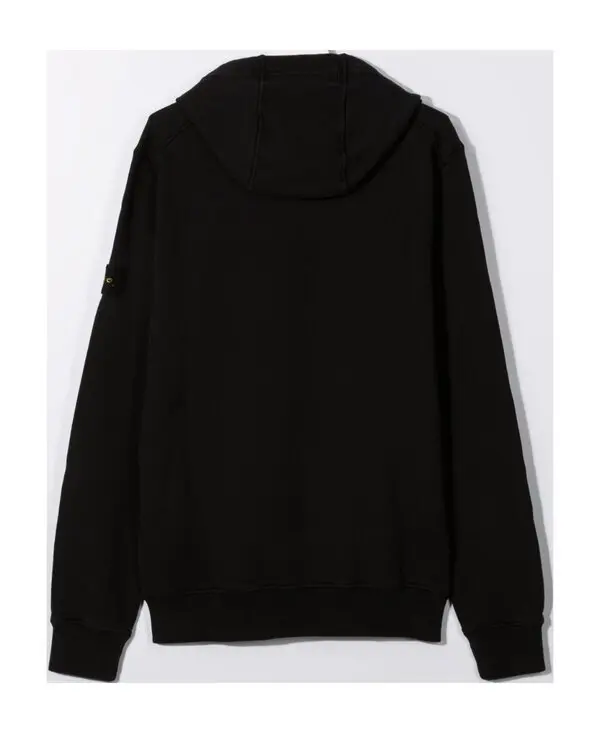 Stone Island Compass Patch Hoodie - Black