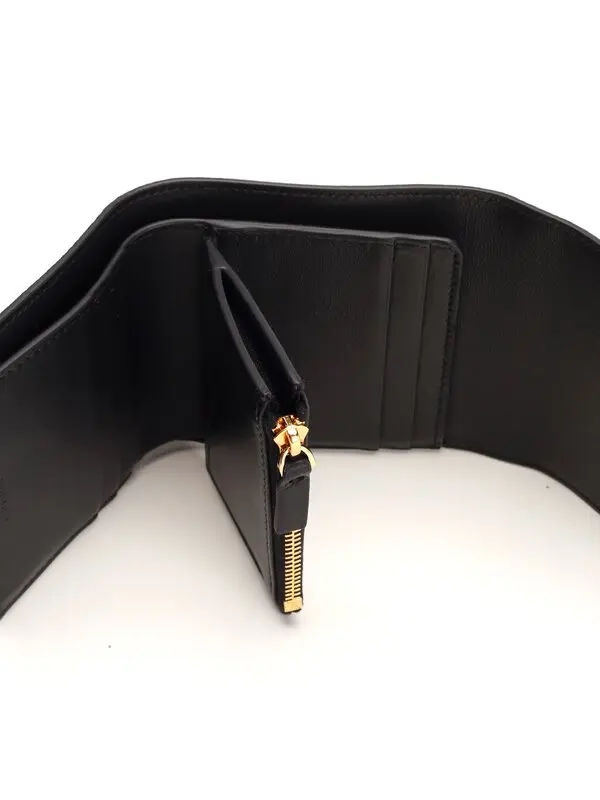 Valentino Garavani Vlogo Plaque Foldover Top Wallet