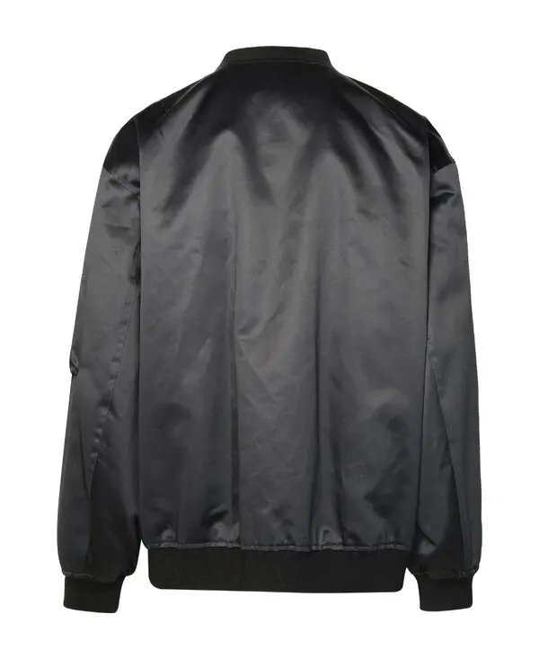 JIL SANDER Zip-up Bomber Jacket - Black