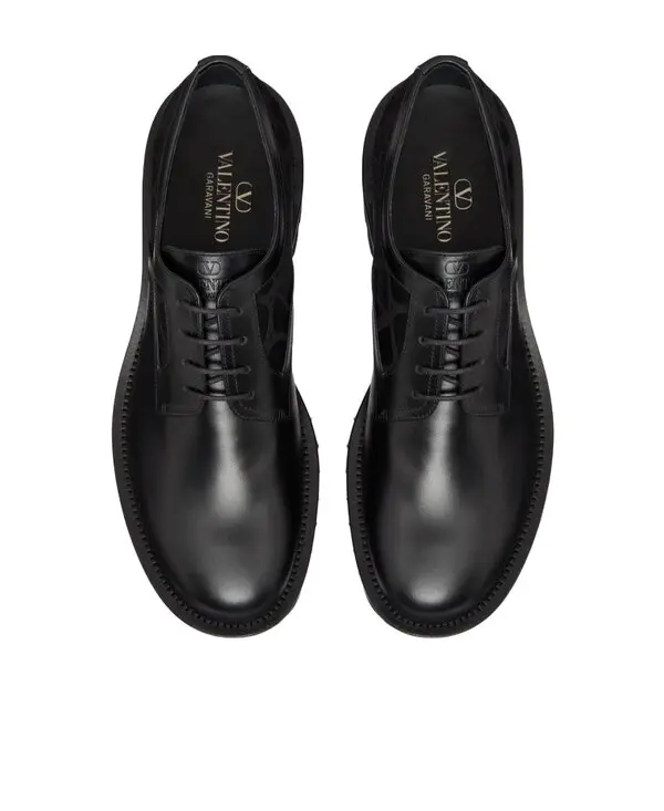 Valentino Garavani Toile Iconographe Lace-up Derby