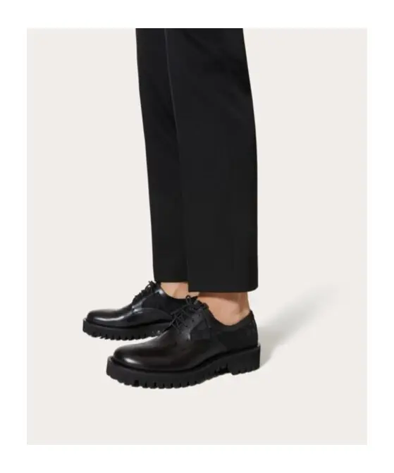 Valentino Garavani Toile Iconographe Lace-up Derby